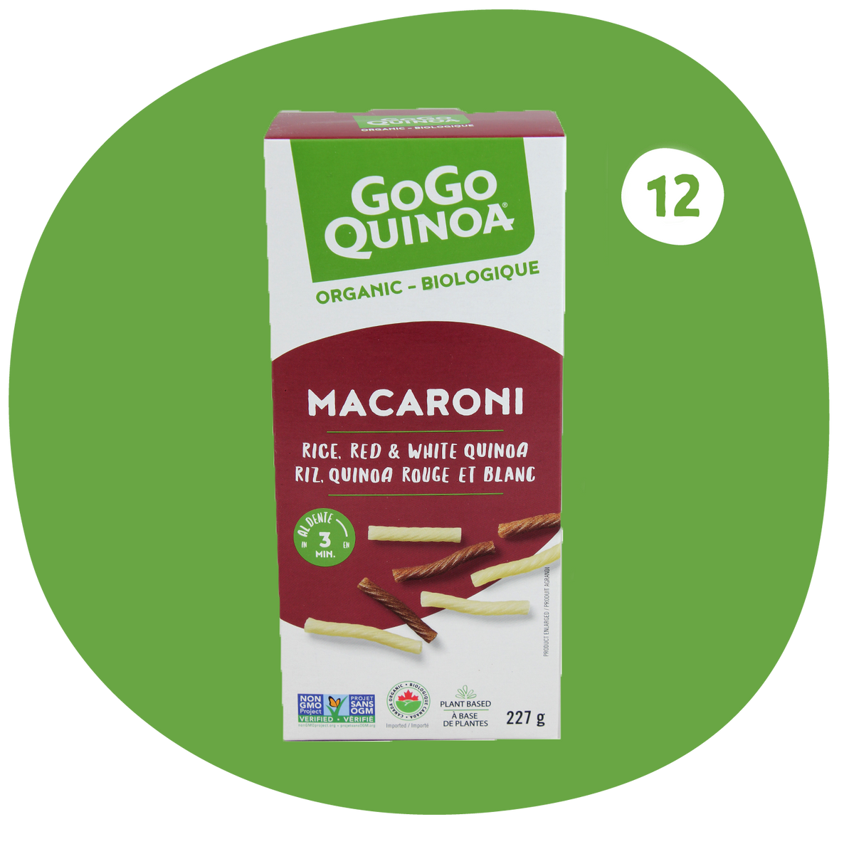 Organic Macaroni - Rice, Red & White Quinoa - 227 g – GoGo Quinoa