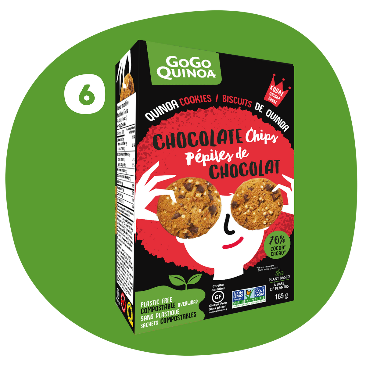 Quinoa Cookies - Chocolate Chips - 165 g – GoGo Quinoa